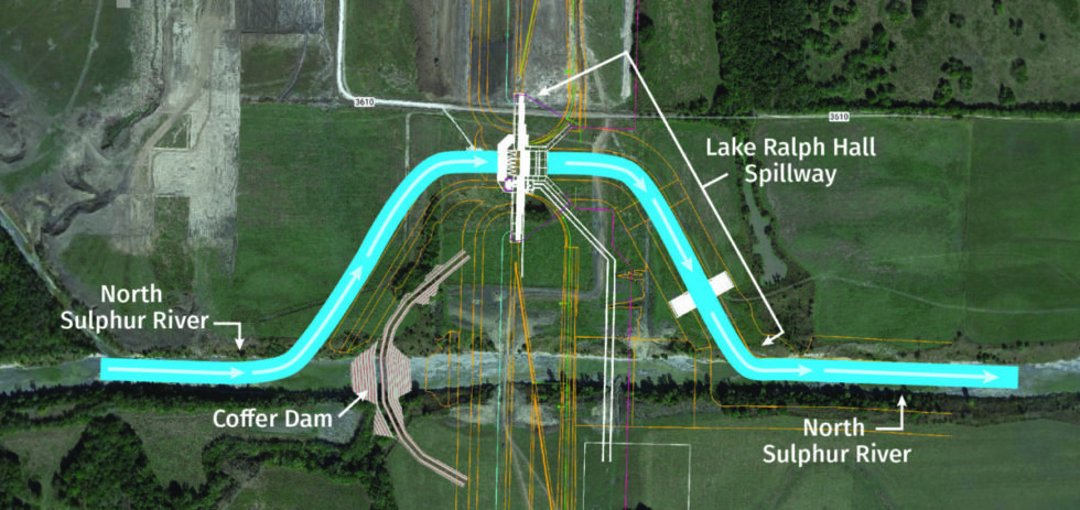 Water To Flow Over Spillway for First Time - Lake Ralph Hall